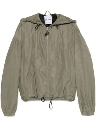 The Attico veste bomber à capuche - Vert