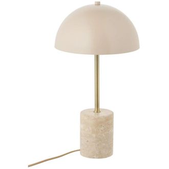 Les Tendances Lampe &agrave; poser en marbre et m&eacute;tal - Beige - Sheffield
