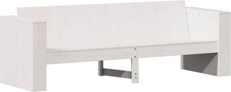 vidaXL Canap&eacute; de jardin 3 places blanc 189x60x62 cm bois de pin massif Vidaxl