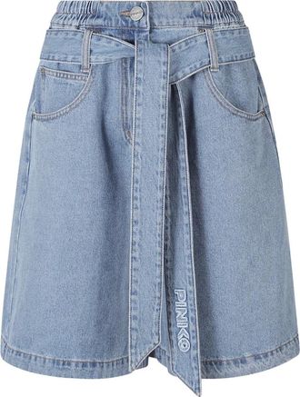 Pinko Pinko, Femme, Jupes, Bleu, Taille: W26 Ballo Bermuda