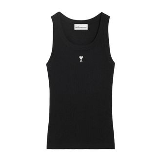 Ami Femme, Tops, Noir, Taille: 40 FR Ami de Coeur Top