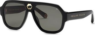 Philipp Plein unisex, Accessoires, Noir, Taille: 58 MM Plein Starlight Spp143
