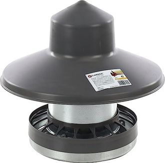 Flamingo FUTTERAUTOMAT Clara Metall REGENHAUBE GRAU 10KG 50x50x45CM