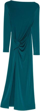 Patrizia Pepe Femme, Robes, Vert, Taille: 36 FR Robe longue drap&eacute;e