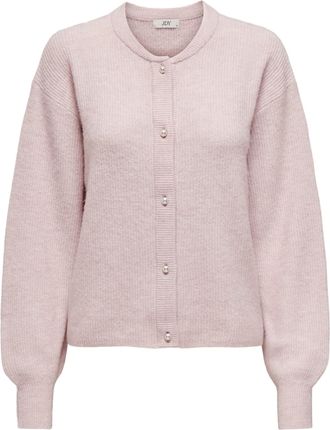 Jacqueline de Yong JdY Lumi Life L/S Button Cardiga KNT Noos, Light Lilac/Detail: Melange, XL