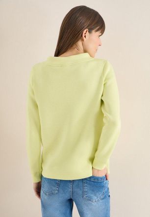 Cecil Langarmshirt im Melange Look