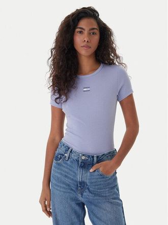 Tommy Jeans T-Shirt Badge DW0DW17881 Blau Slim Fit