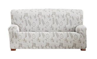 Eysa Bettüberwurf Schmetterlinge - Sofabezug, elastisch, Ecru 3 Plätze ekrü