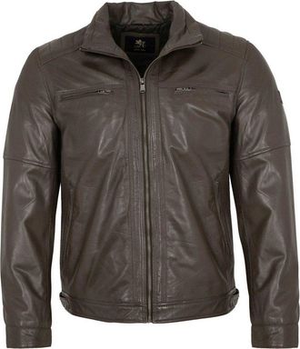 Otto Kern Lederjacke Men-102 OTTO KERN- Herren Lederjacke Lammnappa dunkelbraun