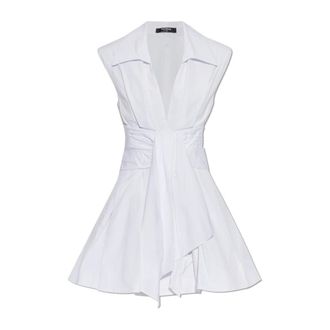 Balmain Baumwoll-Hemdkleid - - Dresses - Damen - Wei&szlig; - XS