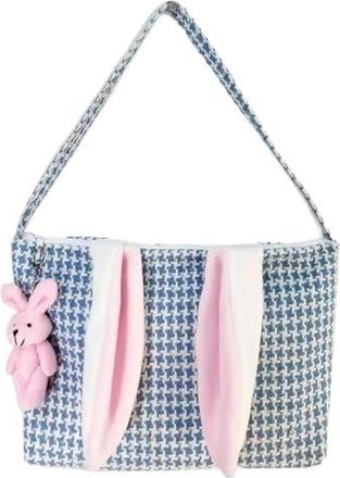 Generic Sac &agrave; provisions Lapin - Sac de voyage avec fermeture &eacute;clair, Sac de courses | Sac de plage &agrave; la mode, portable, Sac de transport d&eacute;contract&eacute; pour fem