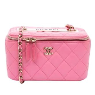 Chanel Pre-owned Vintage Umh&auml;ngetasche - - Pre-owned - Damen - Rosa - ONE SIZE