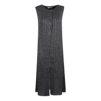 Charlott Gilet Lana Lurex - - Dresses - Damen - Grau - M