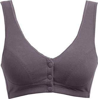Generic Soutien-gorge push-up sans couture pour femme avec bouton sur le devant 2026, violet, M