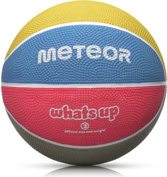 Meteor Whats UP Kinder Basketball Gr&ouml;&szlig;e 1-7 ideal f&uuml;r Kinderh&auml;nde von 4-8 Jahren, weicher Mini Basketball