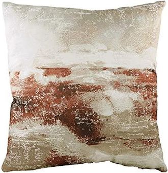 furn. Evans Lichfield Landschaft Kissenbezug, Samt, Terrakotta, 43 x 43cm, 2