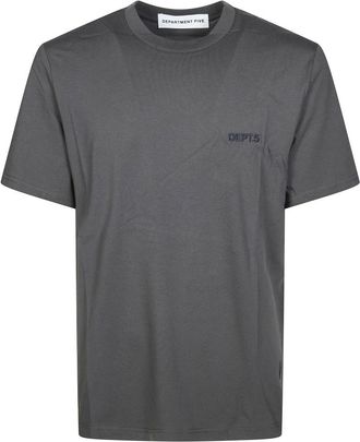 Department Five Department Five, Homme, Tops, Gris, Taille: XL T-Shirt MM Ricamo