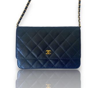 Chanel Caviar Quilted Wallet On Chain