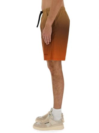 Msgm 100% Cotton Bermuda Shorts - Multicolor