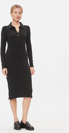 Tommy Jeans Kleid für den Alltag DW0DW17259 Schwarz Slim Fit