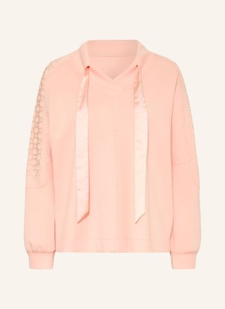 Marc Cain Sweatshirt Mit Schmucksteinen orange