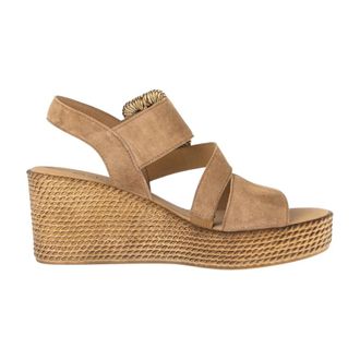 Gabor Plateau-Sandalette mit Keilabsatz - - Shoes - Damen - Braun - 42 EU