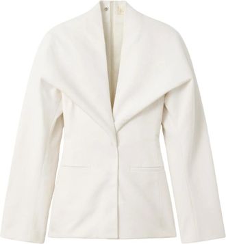 Jacquemus Femme, Vestes, Blanc, Taille: 34 FR Ch&acirc;le Jacket