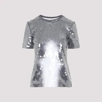 Sportmax T-shirt &agrave; paillettes Sportmax Kibbutz