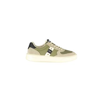 Blauer Gr&uuml;ne Leder Freizeit Sneakers - - Shoes - Herren - Gr&uuml;n - 41 EU