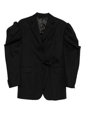 Simone Rocha bow cut-out blazer - Noir