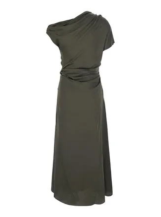 SIMKHAI Womens Long Dress Joanna Green Acetate