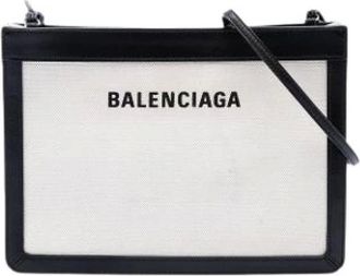 Balenciaga Pre-owned Toile sacs-balenciaga - Femme - Pre-owned - Blanc - Taille: ONE Size