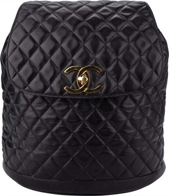 Chanel Crossbody Bags - Chanel Quilted Lambskin Vintage Backpack - Gr. unisize - in Bunt - f&uuml;r Damen