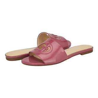 Guess Femme Tashia Sandale Plate, Rose Clair Verni 682, 39 EU