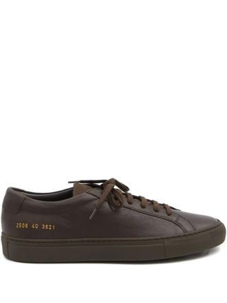 Common Projects baskets à lacets - Marron