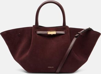 DeMellier Tote Bag New York Midi aus Veloursleder