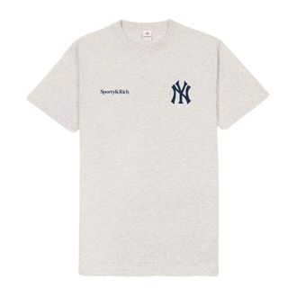 Sporty & Rich Femme, Tops, Gris, Taille: 42 FR T-Chemises