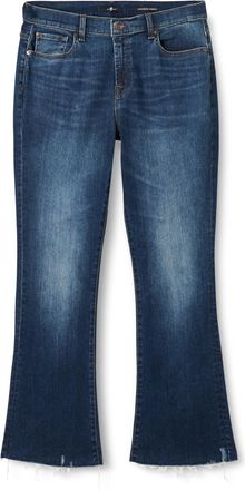 7 For All Mankind Womens Bootcut TAILORLESS Retro Jeans, Dark Blue, 44