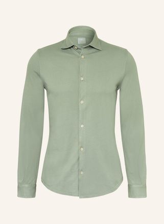 Fedeli Fedeli Piqu&eacute;-Hemd Custom Fit gruen