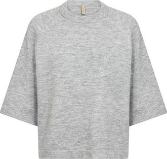 Soyaconcept Damen Pullover SC-Orlean, Strickpullover, Rundhals, Light Grey, XXL