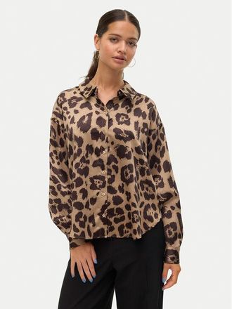 Vero Moda Hemd Merle 10316597 Braun Loose Fit