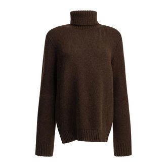 Semper Pull &agrave; col roul&eacute; en cachemire - Femme - Pulls - Brun - Taille: 40 FR