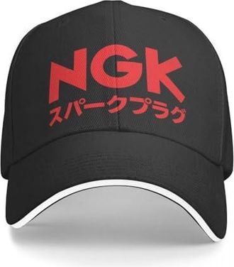Generic Casquette de baseball avec logo NGK pour homme et femme - Casquette de camionneur vintage r&eacute;glable - Cadeau