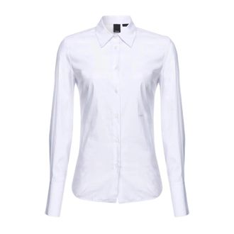 Pinko Fitted Cotton Poplin Shirt - - Blouses & Shirts - Damen - Wei&szlig; - L