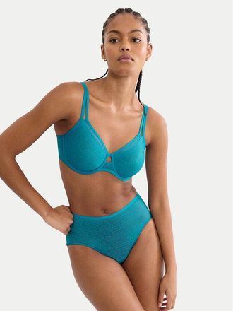 Triumph Klassischer Damenslip mit hoher Taille Triumph Signature Sheer Maxi EX 10215936 Blau