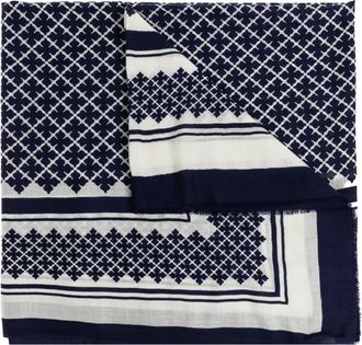 By Malene Birger Femme, Accessoires, Bleu, Taille: ONE Size Wool Scarf Julee