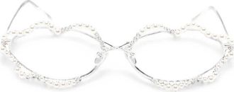 Yvmin Pearl-embellished Lip-frame Sunglasses