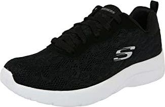 Skechers Zapatillas Deportivas Mujer Floral Mesh Lace Up Negro, Chaussure de Piste dathlétisme