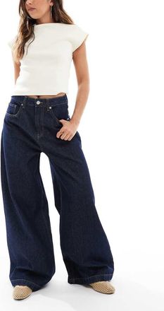 Cotton On 91 - Weite Jeans in Blau