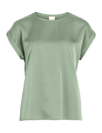 Vila Viellette S/S Satin Top - Noos